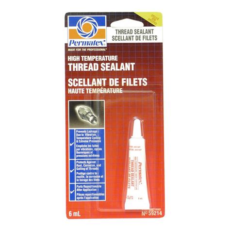 Permatex 59206 High Temperature Thread Sealant 6 Ml 59206