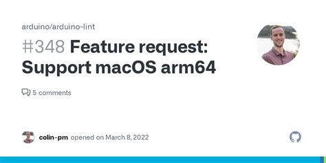 Feature Request Support MacOS Arm64 Issue 348 Arduino Arduino