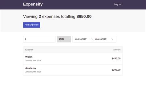 GitHub IamHamzaYousaf Expensify App Application Using React Js