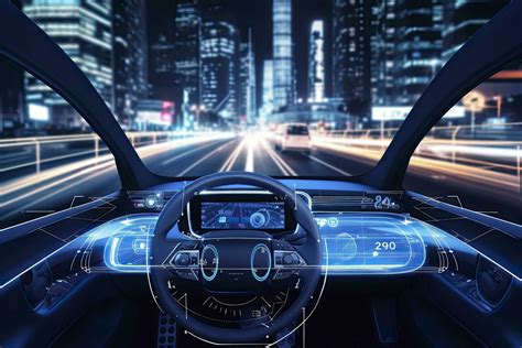 Ai Generated Modern Smart Car Technology Intelligent System Using Heads Up Display Hud