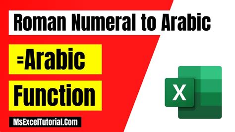 How To Use Arabic Function In Excel Youtube