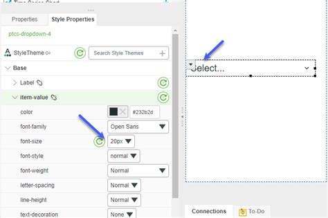 solved issues increasing dropdown font size ptc community