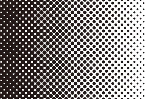 Premium Vector Seamless Monochrome Vector Screen Tones Isolated On A