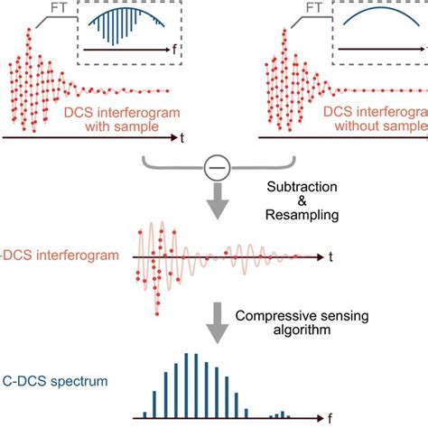 A Conceptual Illustration Of Compressive Dual Comb Spectroscopy C Dcs Download Scientific