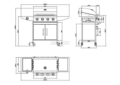 Outdoor Gas Grill Dimensions At Jason Rico Blog