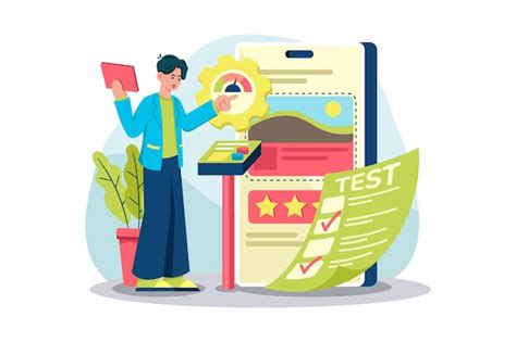 premium vector usability testing illustration concept on white background