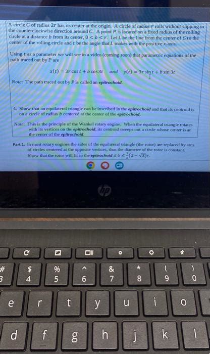 Solved A Circle C Of Radius R Has Its Center At The Chegg