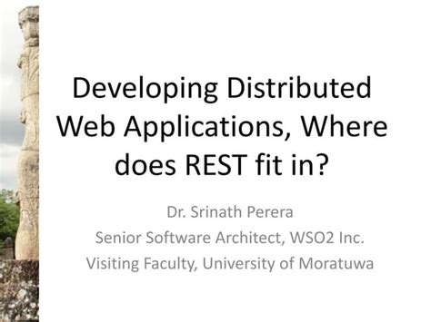 developing distributed web applications where does rest fit in ppt