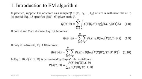 Handling Missing Data With Expectation Maximization Algorithm Ppt