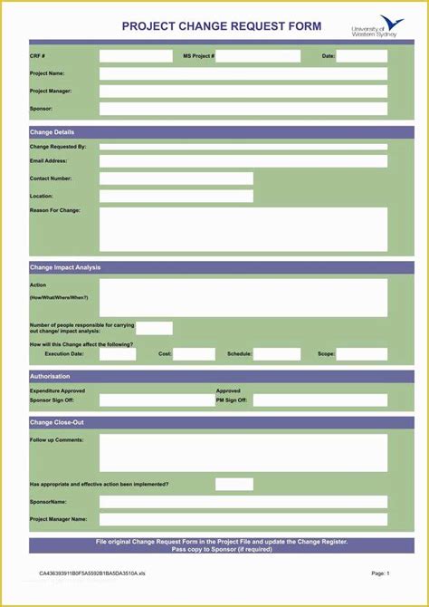 Change Order Template Free Download Of Change Request Log Excel Template Thedl