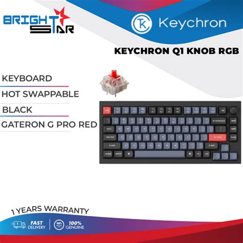 Keychron Q1 Knob Rgb Hot Swappable Keyboard Lazada