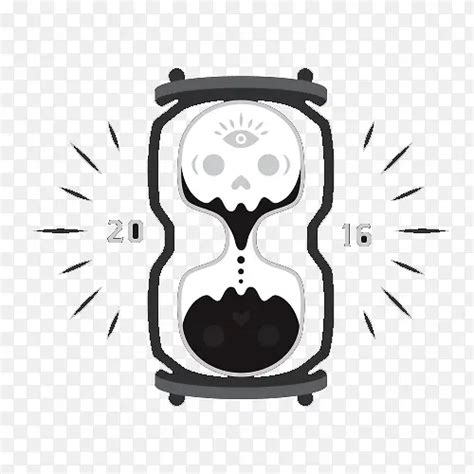 黑色灵异感的沙漏PNG图片素材下载 图片编号qlvrjnpb 免抠素材网