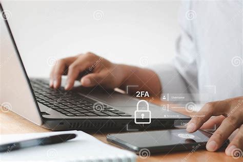 Concept Of Protection With 2fa Two Factor Authentication Cybersecurity Privacy Protect Data