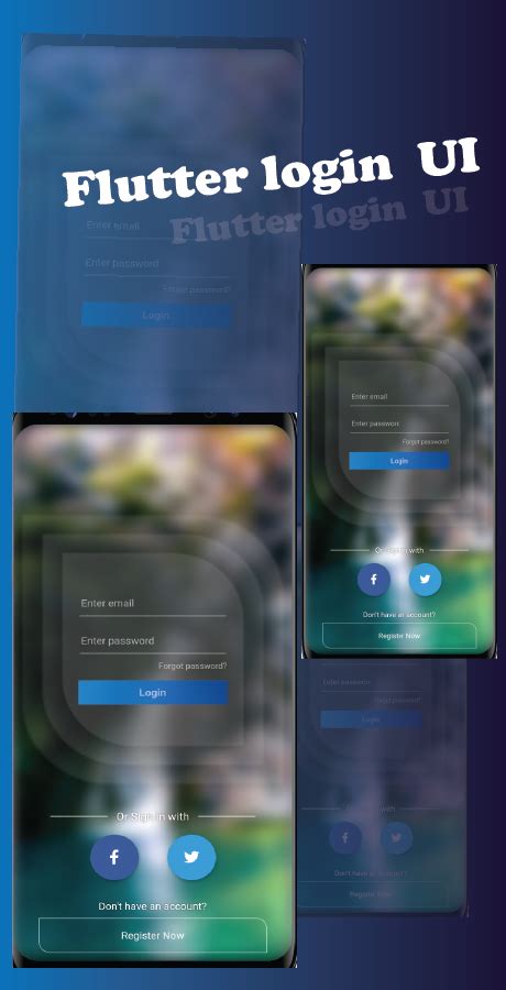 Flutter Login And Signup Ui Responsive Template Beautiful Design By