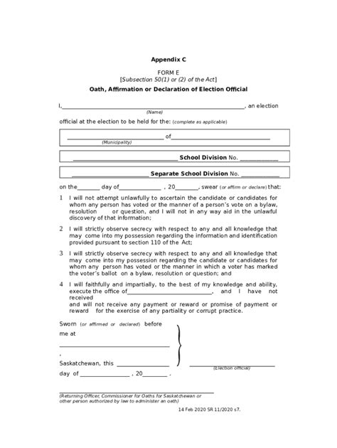 Oath Affirmation Or Declaration Of Election Official Net Doc Template Pdffiller