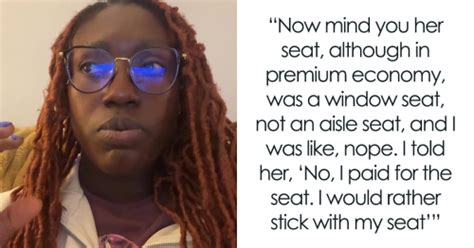 Woman Shares How She Found A Passenger In Her Seat For Which She Paid Extra Asked Her To Sit In