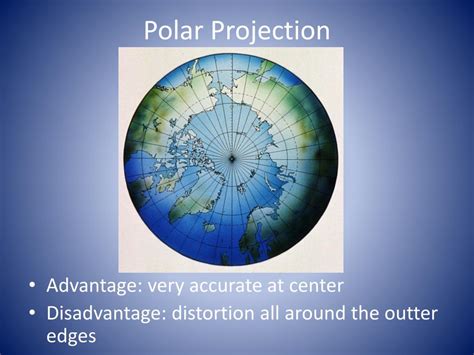 polar projection map