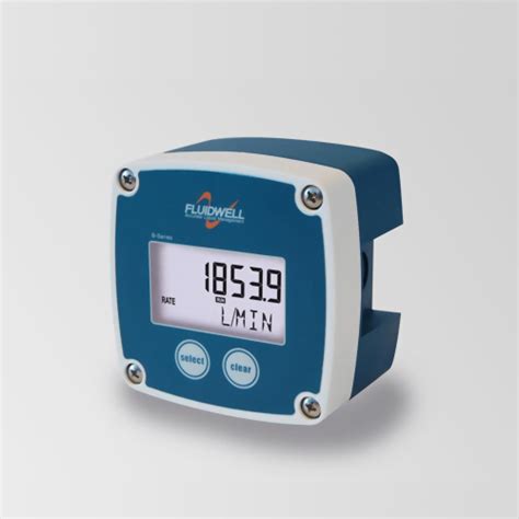 fluidwell b connected basic flow rate indicator totalizer