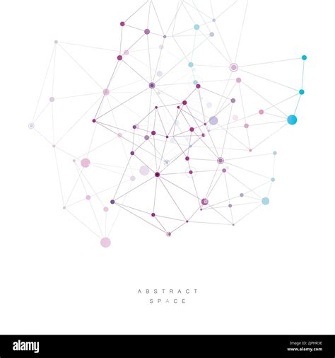 Vector Molecular Connection Technology Abstract Connection Stock
