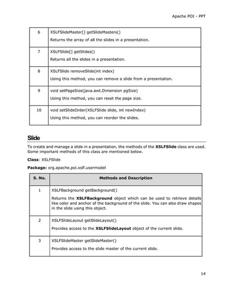 Apache Poi Ppttutorial Pdf