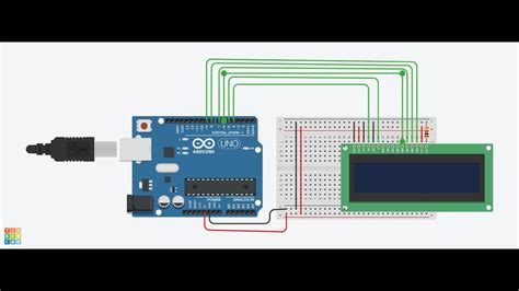 Lcd Display Arduino Tinkercad Youtube
