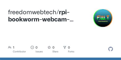 GitHub Freedomwebtech Rpi Bookworm Webcam Face Tracking Servo