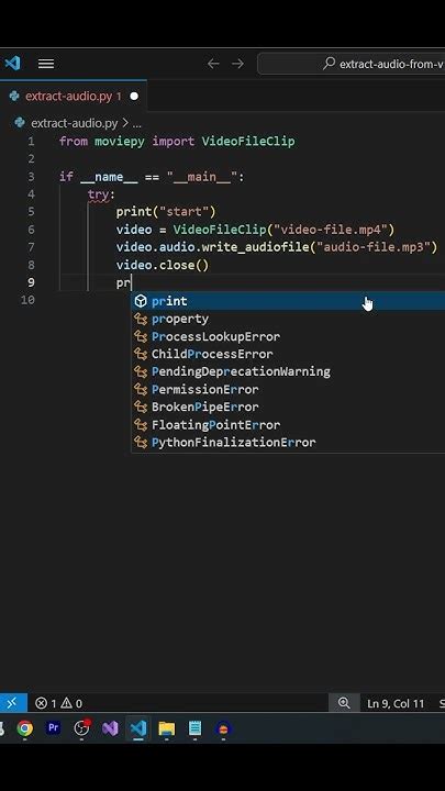 Extract Audio From A Video Shorts Short Coding Programming