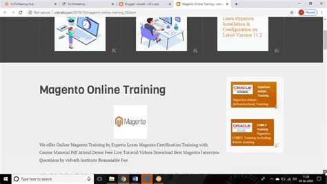 Magento Online Training Youtube