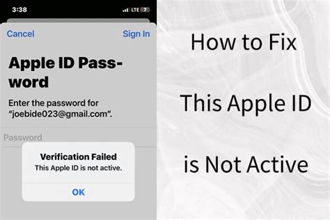 Full Guide To Fix This Apple ID Is Not Active Ways