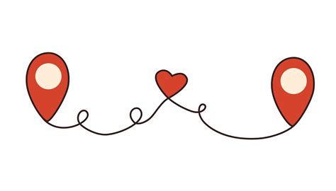 Way Between Two Points Location Pointers Gps Navigation And Travel