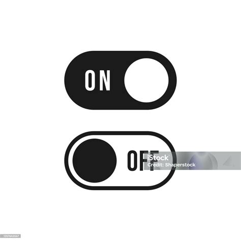 켜기 및 끄기 전환 스위치 버튼 의 집합 흑백 스위치 버튼 설정 모바일 앱 소셜 미디어에 대한 토글 슬라이드 검은색에 대한 스톡 벡터 아트 및 기타 이미지 Istock