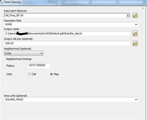 Solved Issues Creating Point Density Layer Esri Community