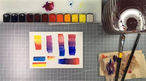 사탕고양 수채화 강좌 쌩기초 그라데이션 Youtube