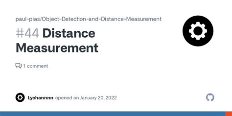 Distance Measurement · Issue 44 · Paul Pias Object Detection And Distance Measurement · Github