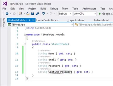 Create A New Model In ASP NET MVC The Engineering Projects