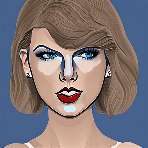 Taylor Swift Cartoon Style · Creative Fabrica