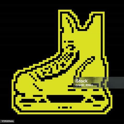 아이스하키 선수 부츠 운동선수를 위한 스포츠 보호 장비 벡터 픽셀 실루엣 아이콘 격리 8 트랙 플레이어에 대한 스톡 벡터 아트 및 기타 이미지 8 트랙 플레이어