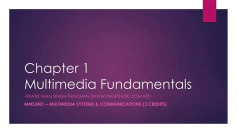 Chapter 1 Multimedia Fundamentals Pdf