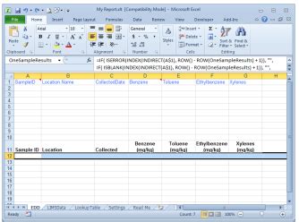 Create A Tabular Report With An EDD Template J Street LIMS