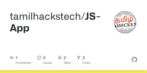 Github Tamilhackstech Js App