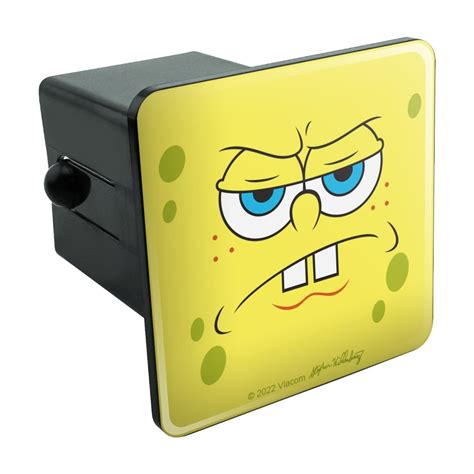 Spongebob Angry Face Tow Trailer Hitch Cover Plug Insert
