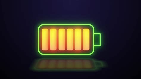 Battery Charge Animation On Black Background Animation Of Battery