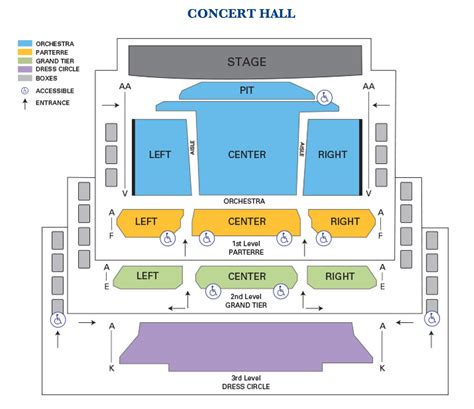 Smoky Mountain Center For The Performing Arts Seating Chart Printable