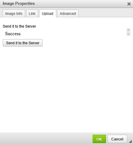 CKEditor Add The Upload Tab To The Images Option