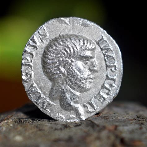 Silver Roman Denarius Of Sextus Pompeius Magnus Pius Sextus Pompey The