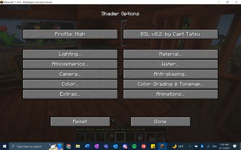 Optifine Shader Help Rminecraft