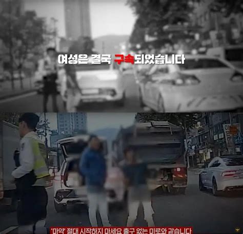 마약하고 차끌다가 도로에서 춤추는 여성 유머움짤이슈 에펨코리아