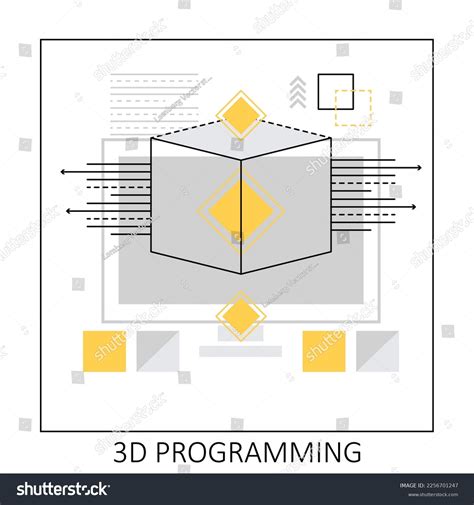 3d Printing Programming Web Graphic Design Stock Vector Royalty Free
