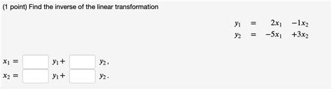 Solved point Let T R RỪ be the linear transformation Chegg com