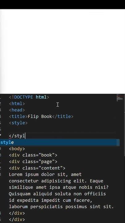 how to make flip book effect using html and css youtube